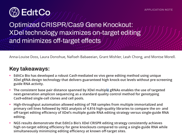 Optimized CRISPR/Cas9 Gene Knockout PDF - Decode Science